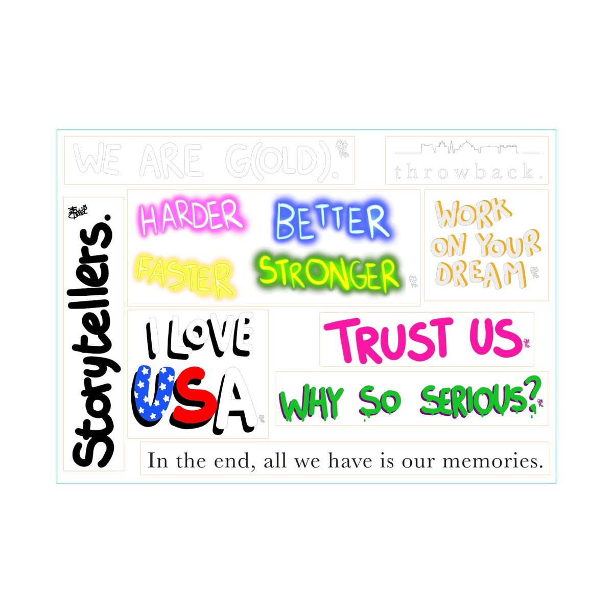 THROWBACK STICKER PACK - Throwback